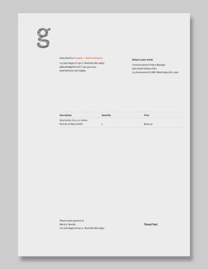 45+ Artistic Invoice Designs For Your Inspiration - RankRed