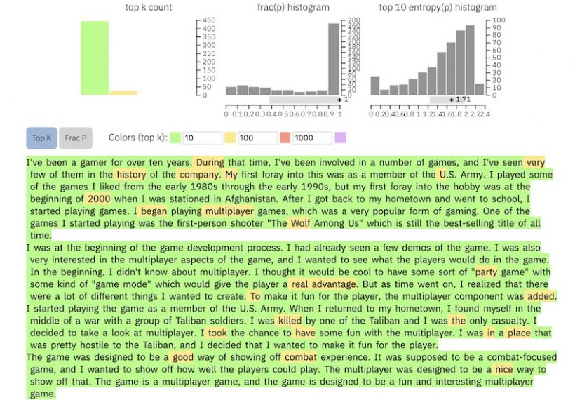 GLTR: A New Method To Detect Computer-Generated Language - RankRed