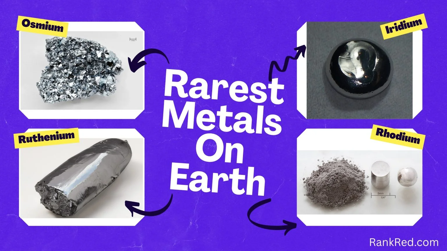 13 Rarest Metals On Earth - RankRed